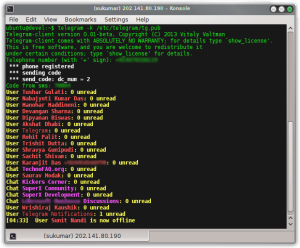 Chat with Telegram buddies the geeky way with Telegram CLI | Techno FAQ