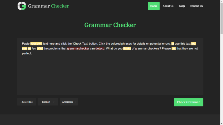 The Best Free Grammar Checker and Corrector | Techno FAQ