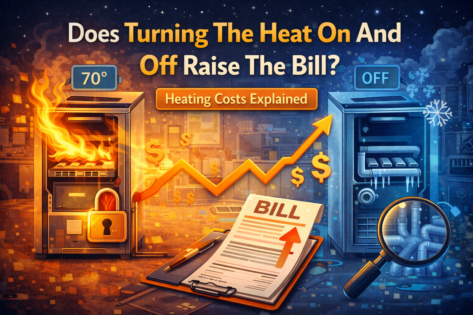 Does Turning The Heat On And Off Raise The Bill? | Techno FAQ